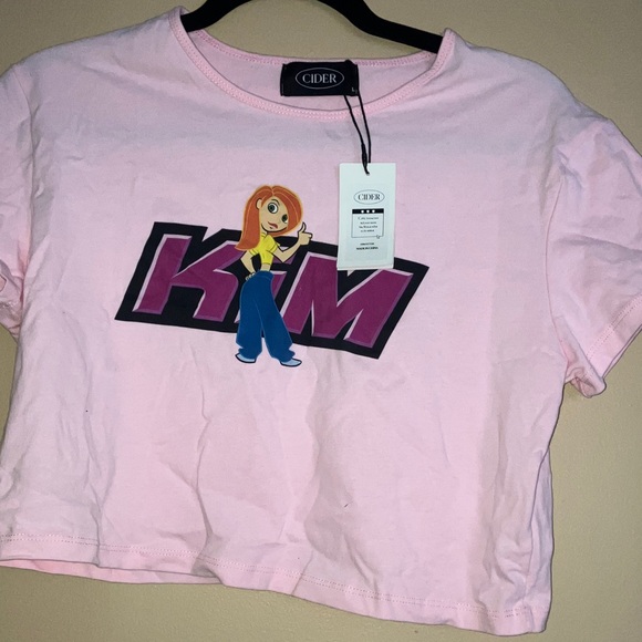 Cider | Shirts & Tops | Cider Pink Cartoon Character Kids Tee | Poshmark
